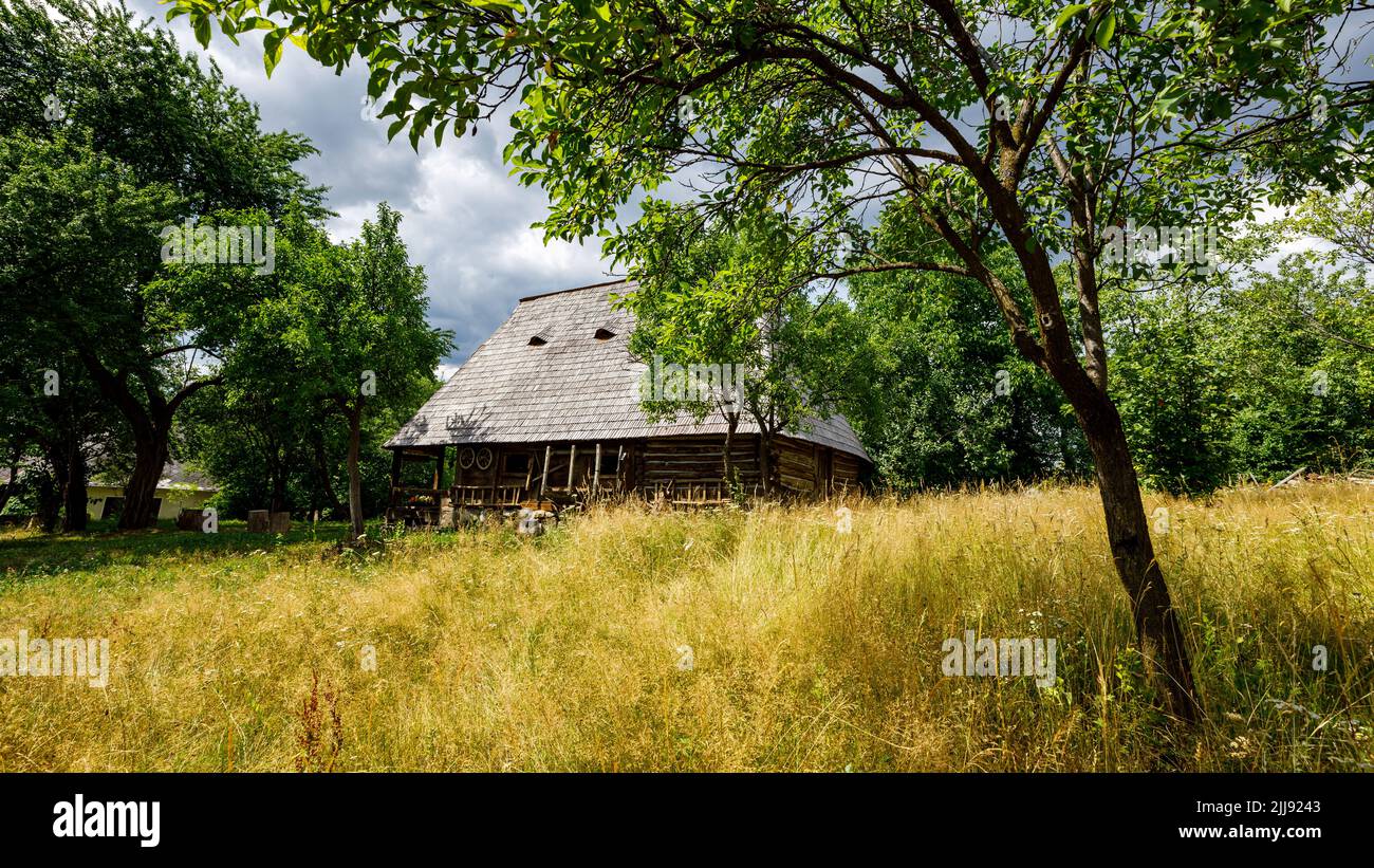 Historic farm house in Maramures Romania Stock Photo - Alamy