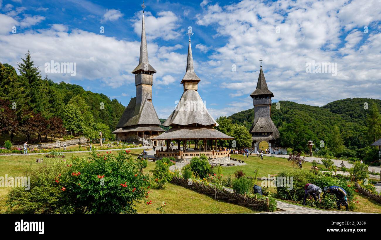 The Barsana Monastery in the Maramures in Romania Stock Photo - Alamy