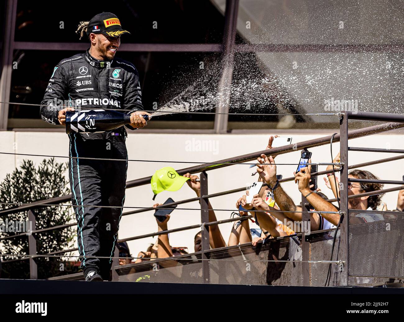 LE CASTELLET - Lewis Hamilton (Mercedes) on the podium after the F1 ...