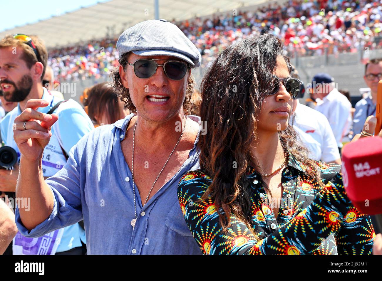 Matthew McConaughey (USA) Actor With his wife Camila Alves (BRA) On the ...