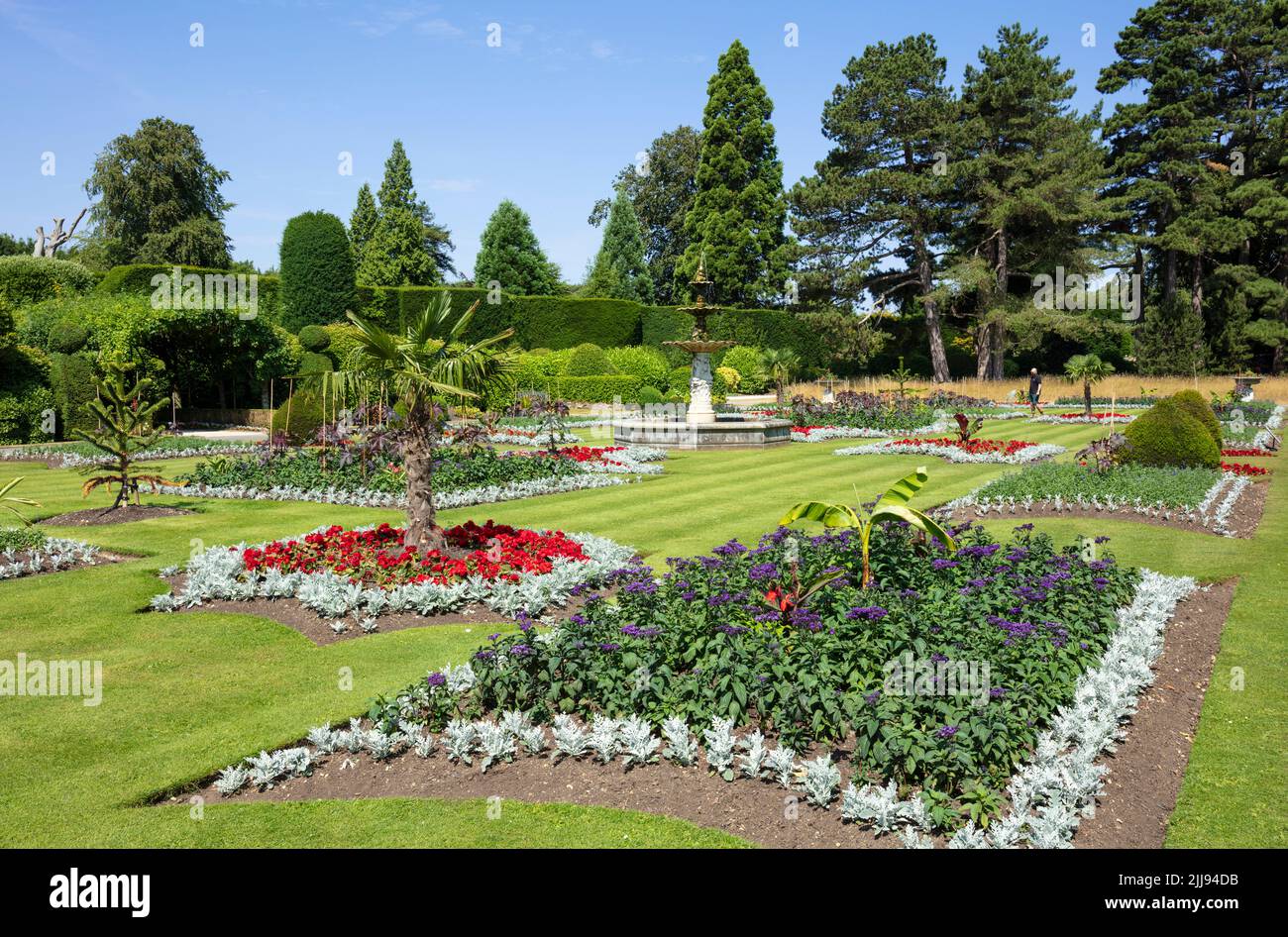 Brodsworth Hall and Gardens Ornamental parterre in Brodsworth Gardens ...