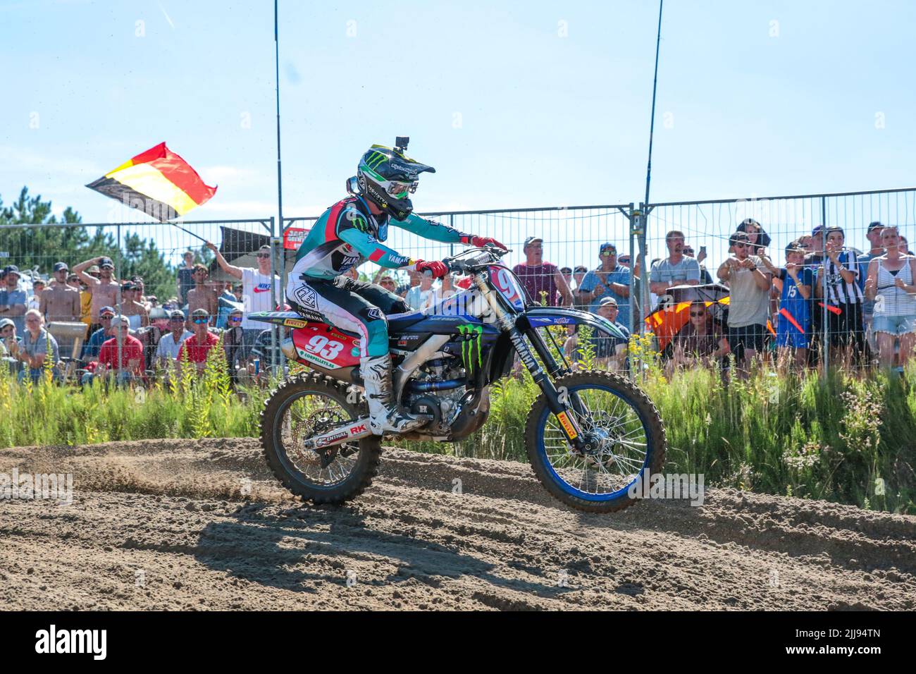 Belgian Jago Geerts pictured in action during the motocross MX2 Grand ...