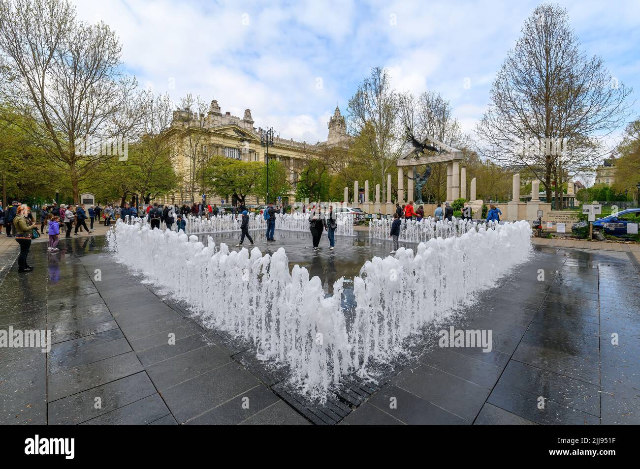 Budapest, Hungary. Citizens Holocaust Memorial on Liberty Square Stock ...