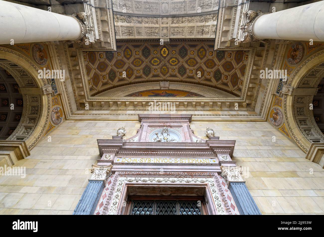 Budapest, Hungary. St. Stephen's Basilica, roman catholic cathedral in ...