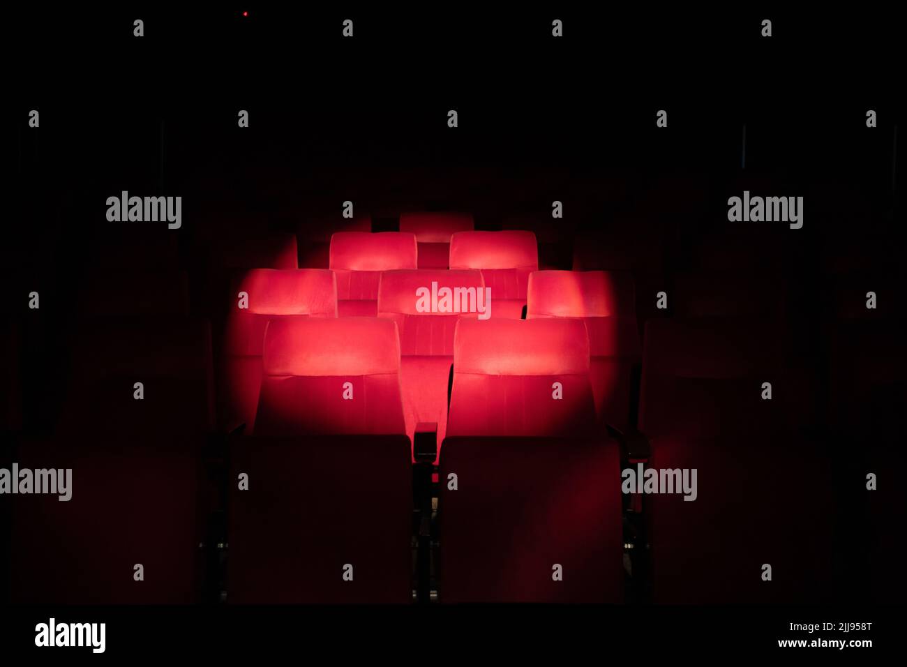 Chair spotlight red hi-res stock photography and images - Alamy