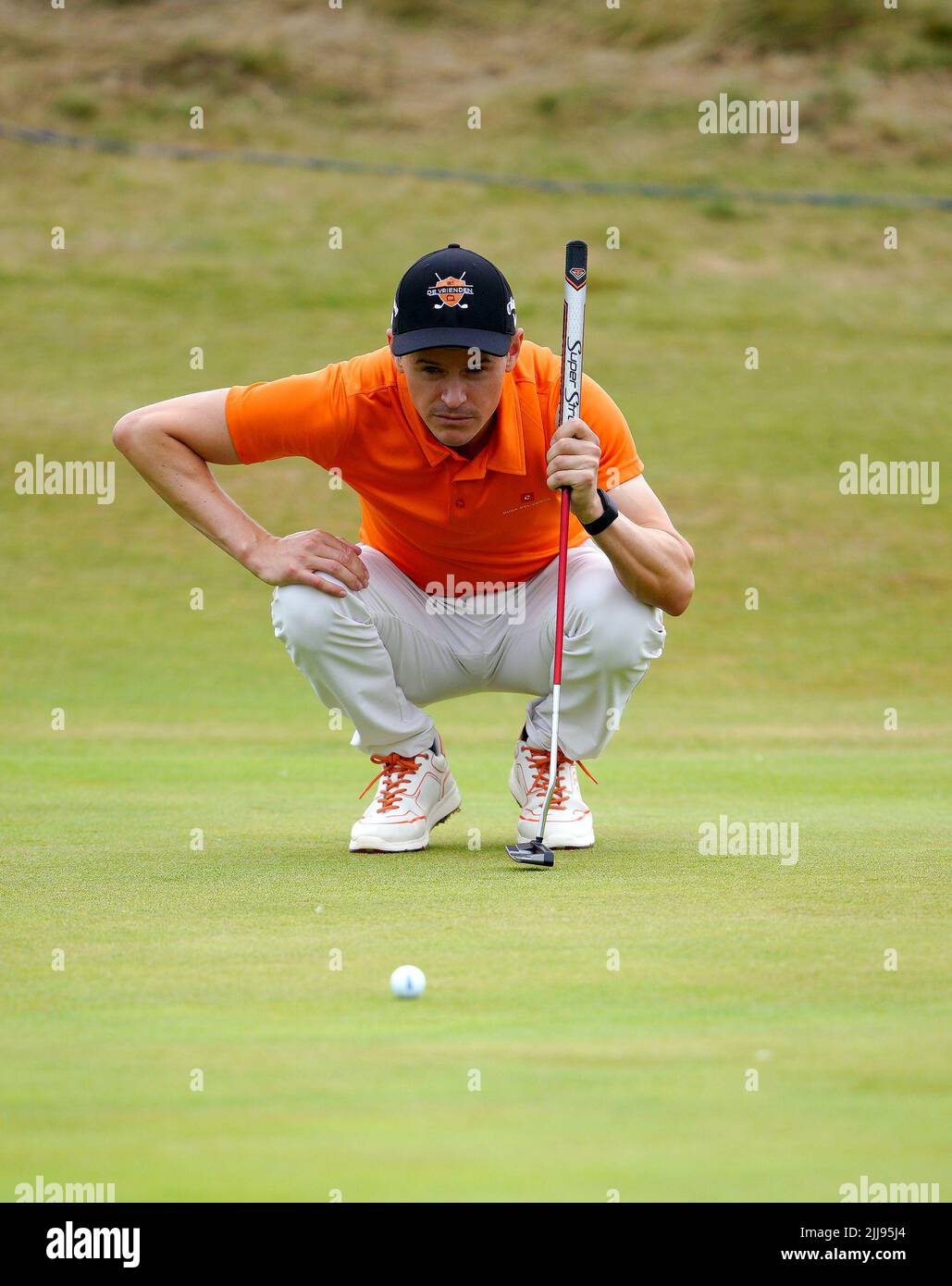 Daan Huizing on the ninth hole during day four of of the Cazoo Open at ...