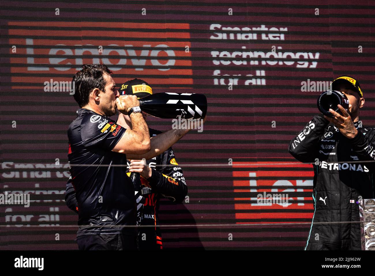 Pierre Wache (FRA) Red Bull Racing Technical Director celebrates on the ...