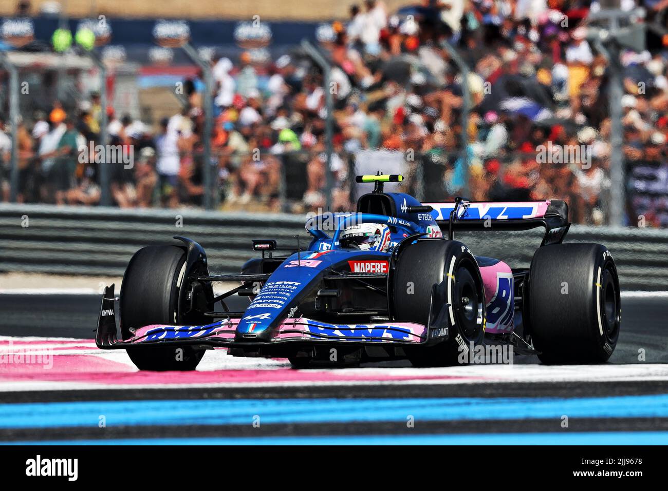 Esteban Ocon (FRA) Alpine F1 Team A522. French Grand Prix, Sunday 24th July 2022. Paul Ricard ...