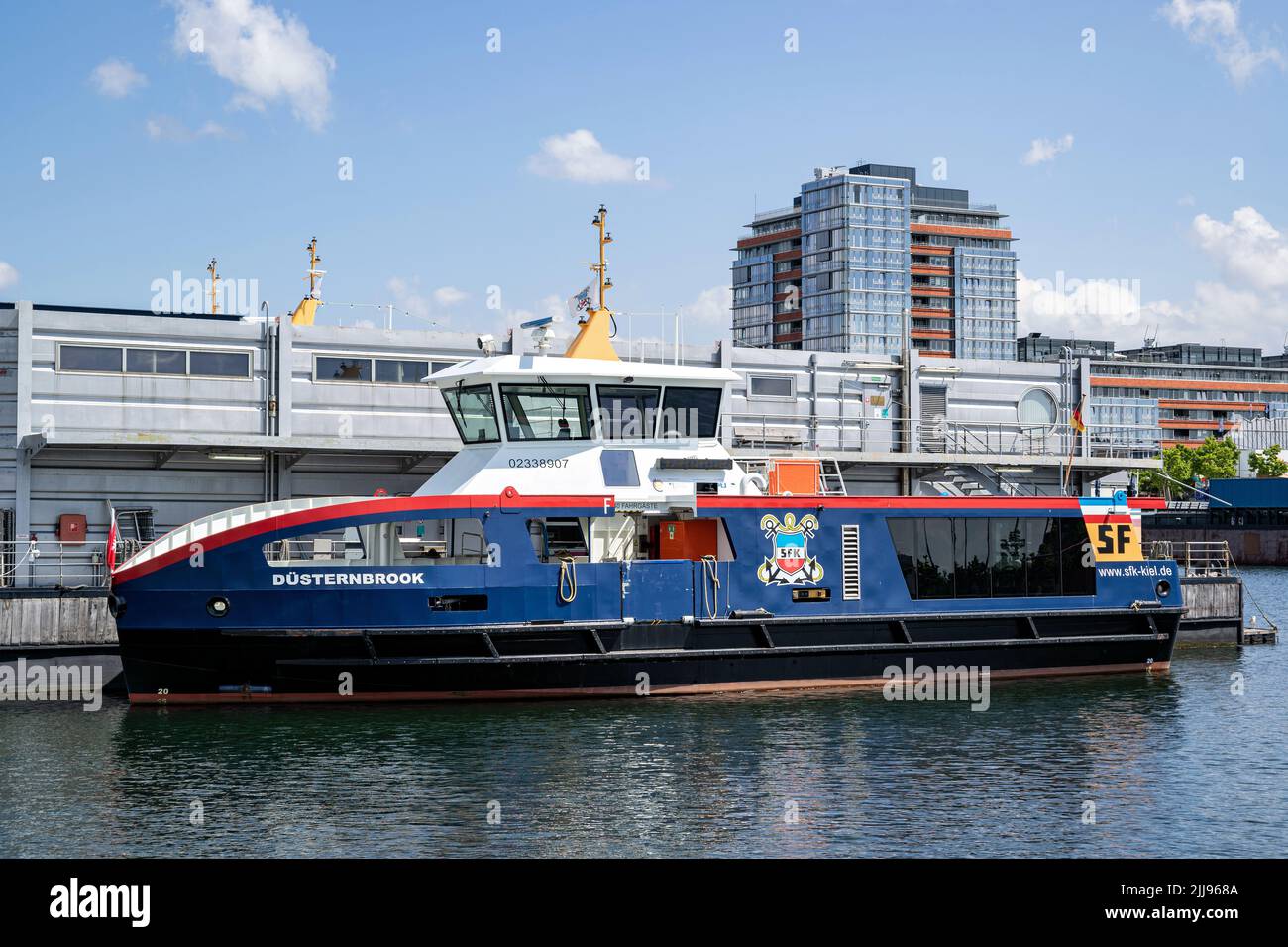 SFK passenger ship DÜSTERNBROOK in the port of Kiel Stock Photo - Alamy