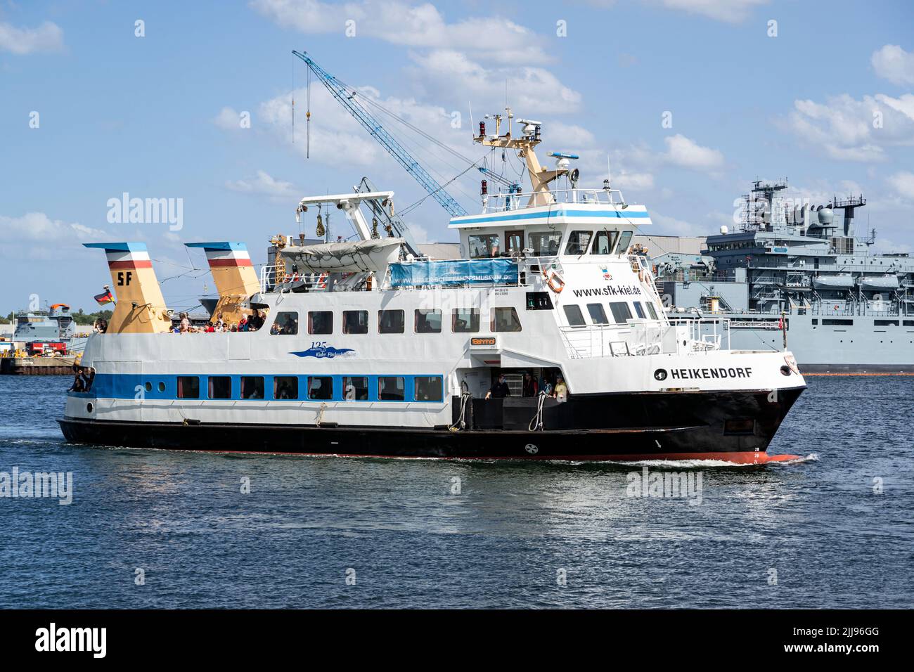 SFK passenger ship HEIKENDORF in the Kiel Fjord Stock Photo - Alamy