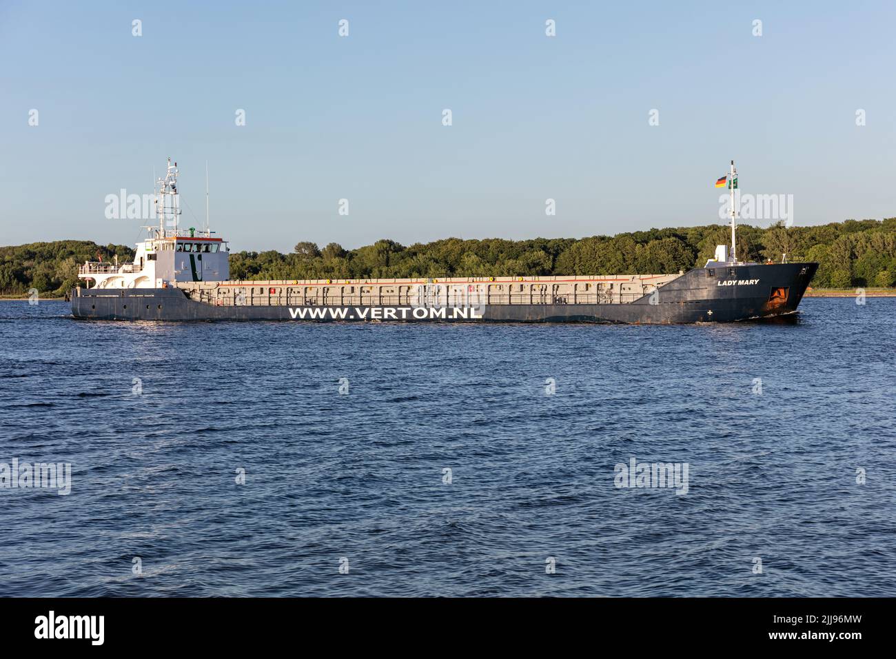 Vertom general cargo vessel LADY MARY in the Kiel Fjord Stock Photo - Alamy