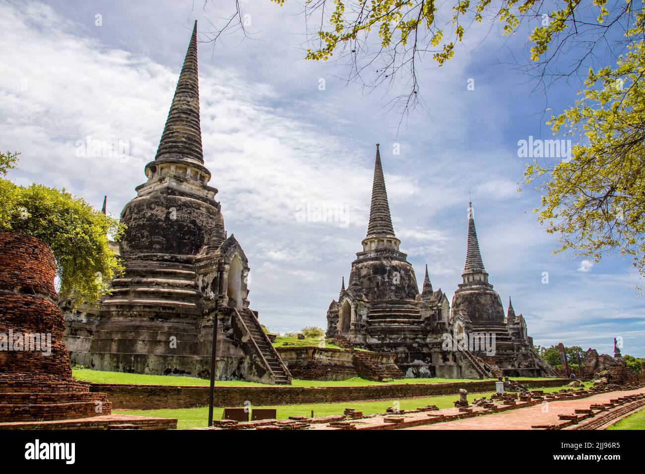 The Prang in Wat Phra Si Sanphet, which means "Temple of the Holy ...