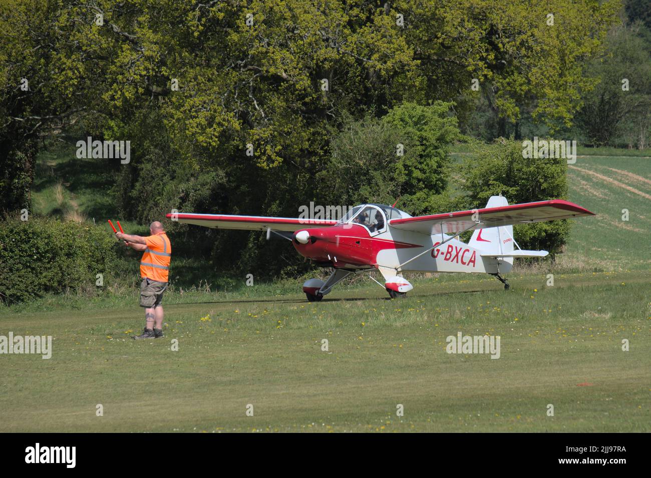 A HAPI Cygnet SF-2A light aircraft at Popham Airfield in Hampshire for ...