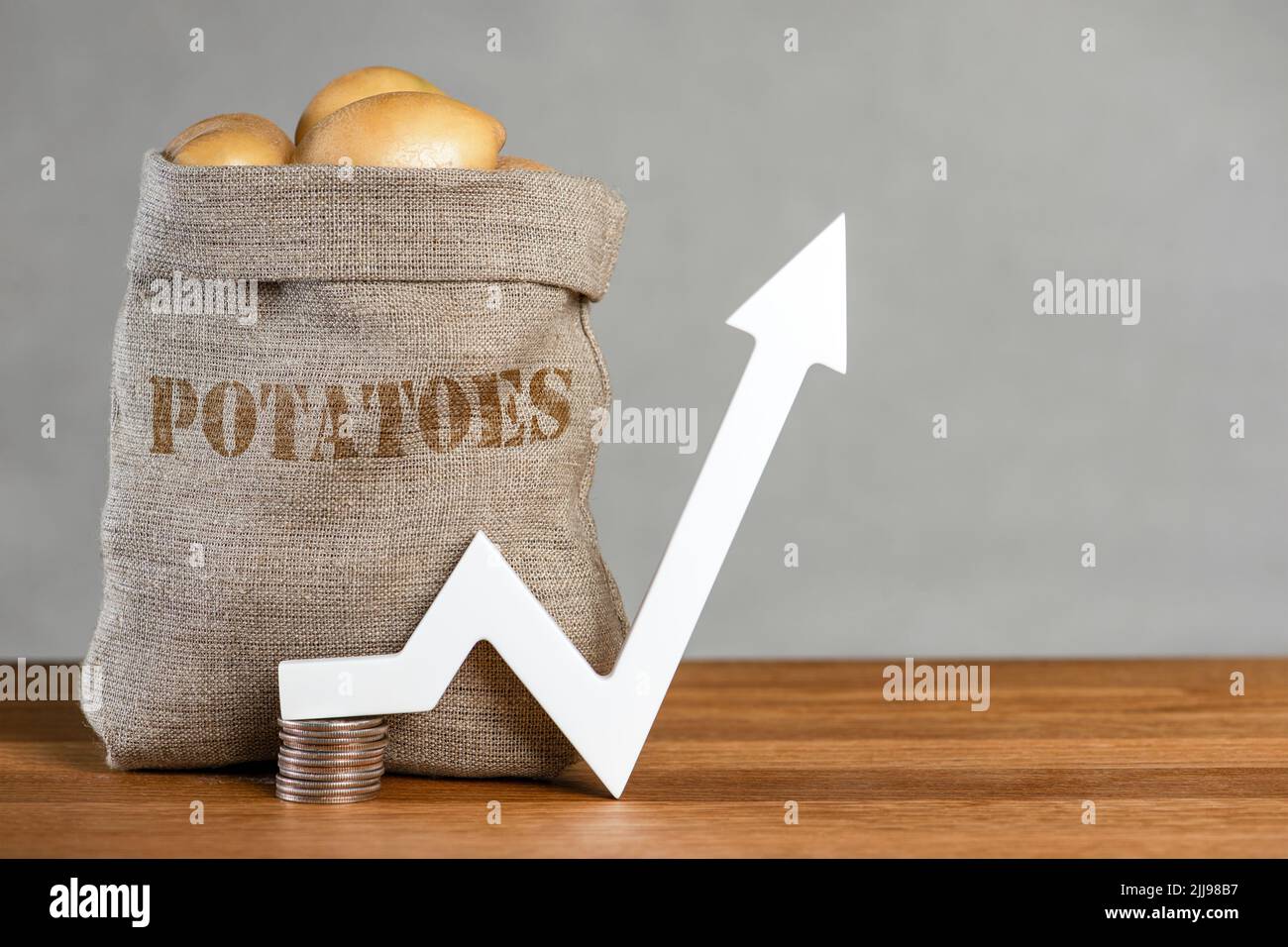 Potato price. Rising cost of potatoes. Increase in exports or imports ...