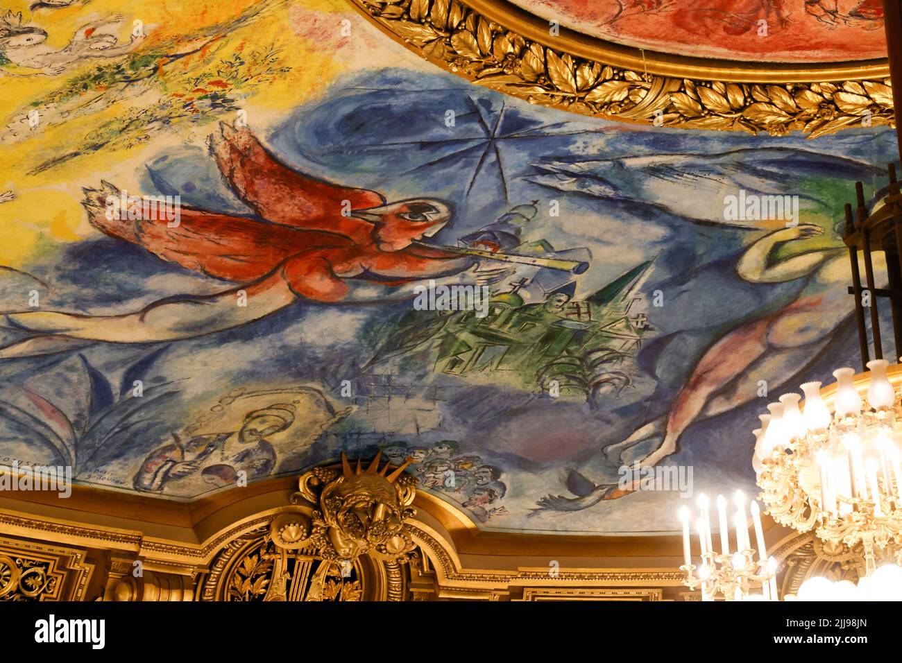 Paris opera house ceiling hi-res stock photography and images - Alamy