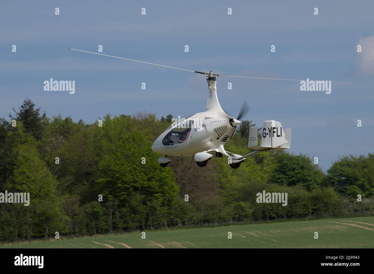 A RotorSport UK Cavalon gyrocopter light aircraft at Popham Airfield in ...