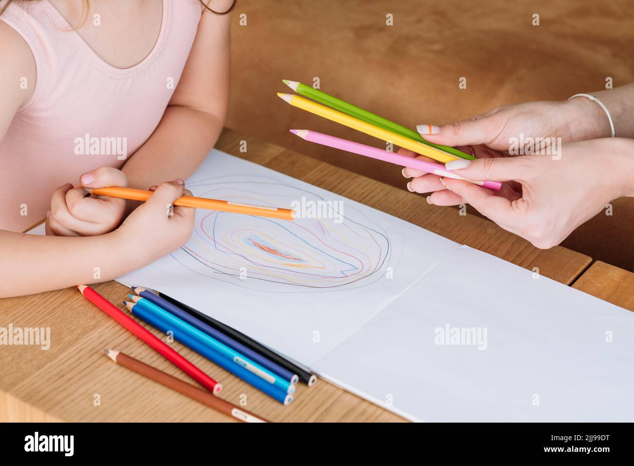 art inspiration paint hobby color pencil selection Stock Photo - Alamy
