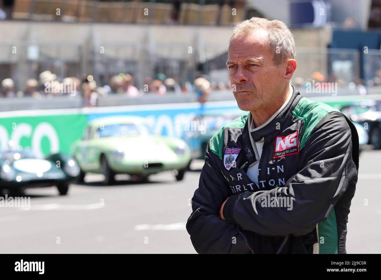 2022 LE MANS CLASSIC - British driver Martin Stretton awaits the start ...