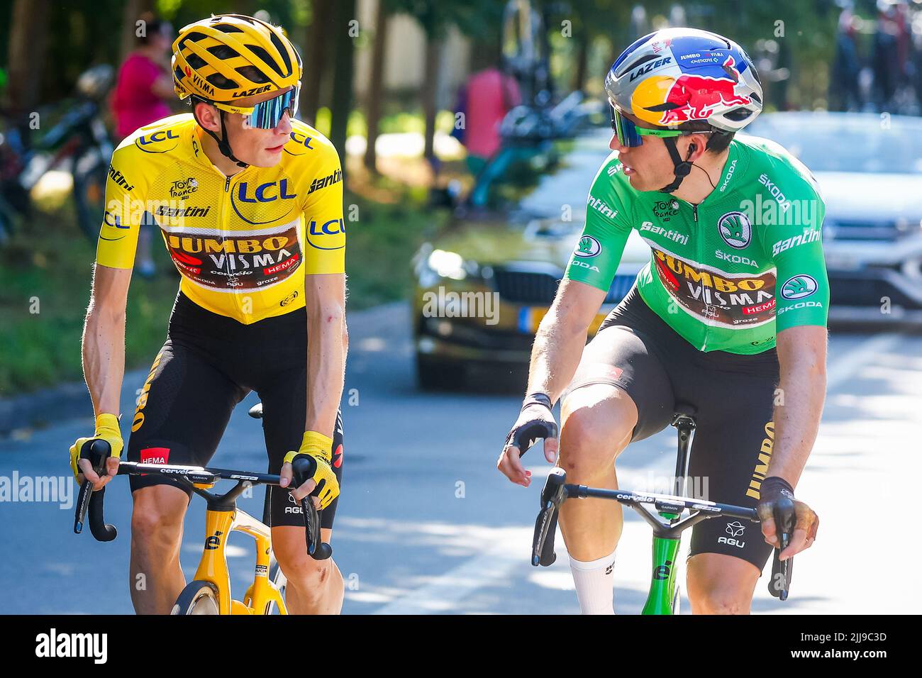 Paris, France, 24/07/2022, Danish Jonas Vingegaard of Jumbo-Visma and ...