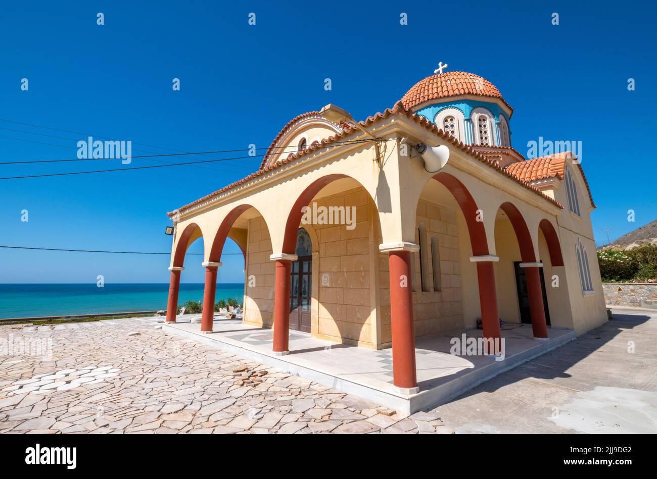 greek orthodox church building on the island of crete, religion in ...