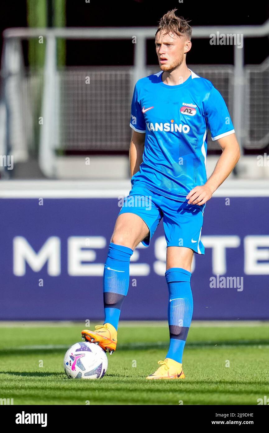 ALKMAAR, NETHERLANDS - JULY 24: Sam Beukema of AZ during the Preseason ...