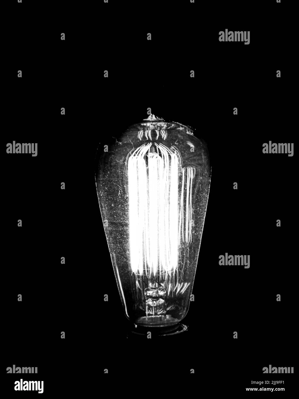 A grayscale of a light bulb Stock Photo - Alamy