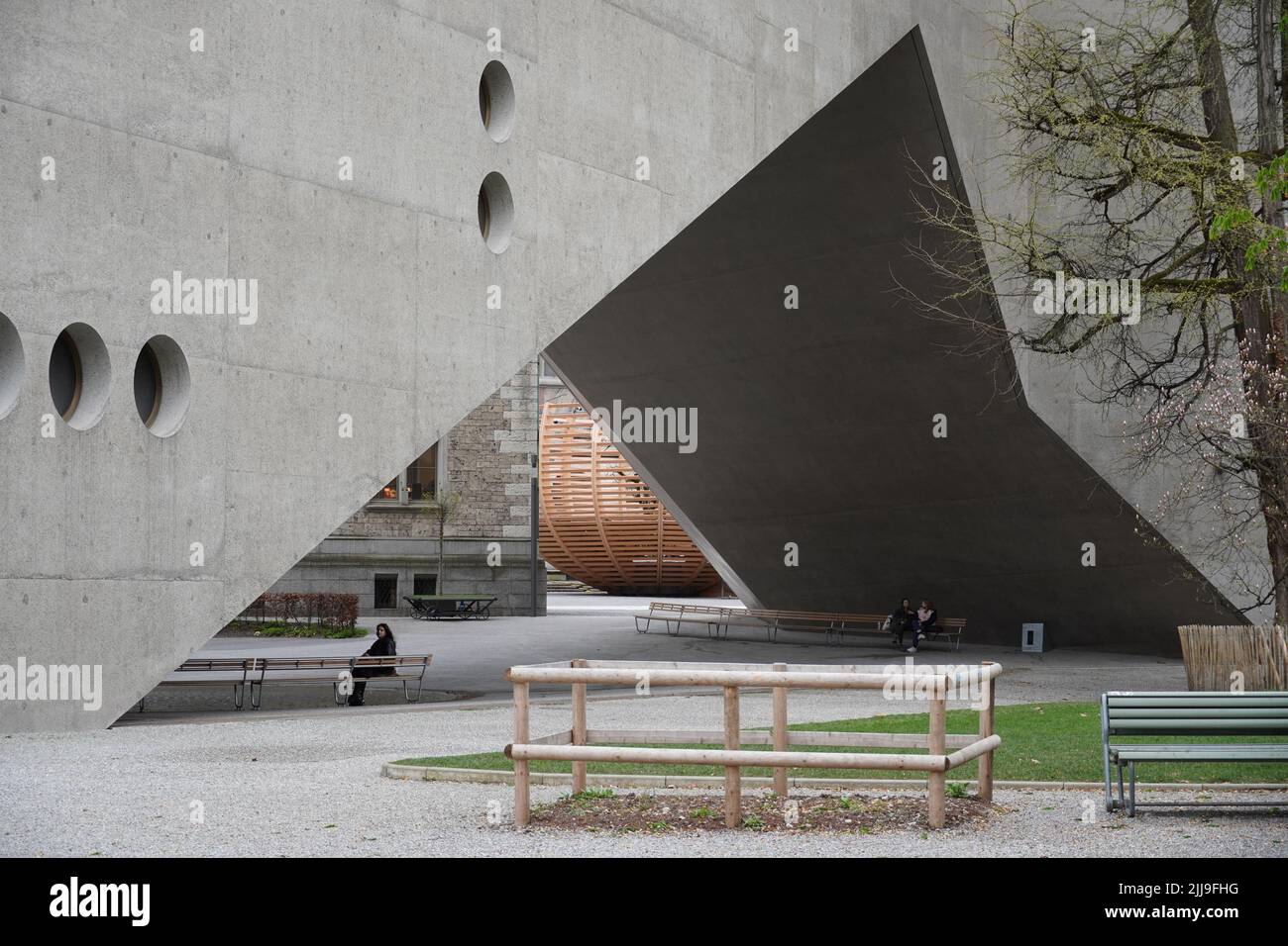 The building of the Swiss National Museum in Zurich, Switzerland Stock ...