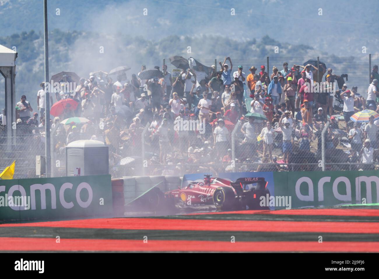 Charles leclerc paul ricard crash hi-res stock photography and images ...