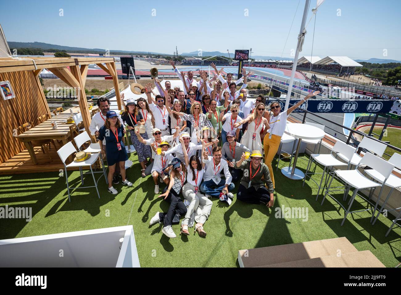 Le Castellet, France - 24/07/2022, Photo de la famille RICARD ...