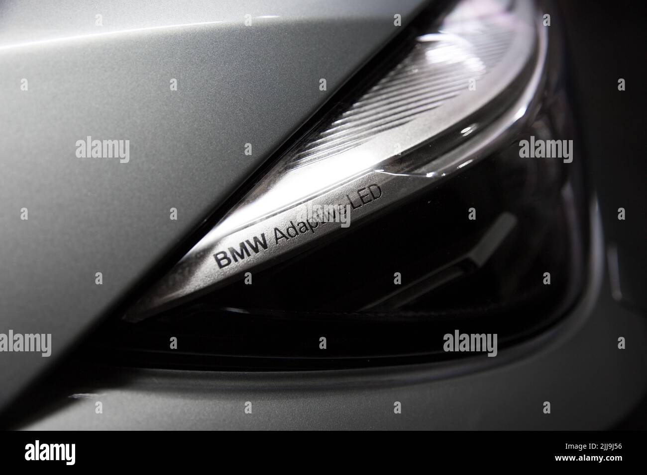 The Front BMW Adaptive LED Headlight On A 2015 BMW M3 F80 Competition ...