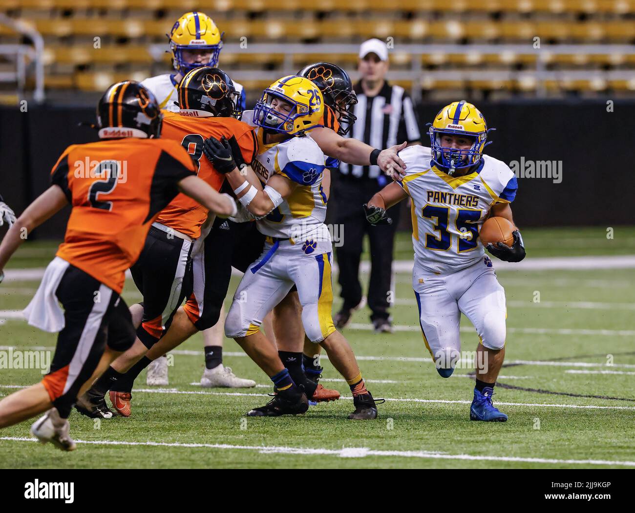Football action with Carey vs Kendrick High School in Moscow, Idaho ...
