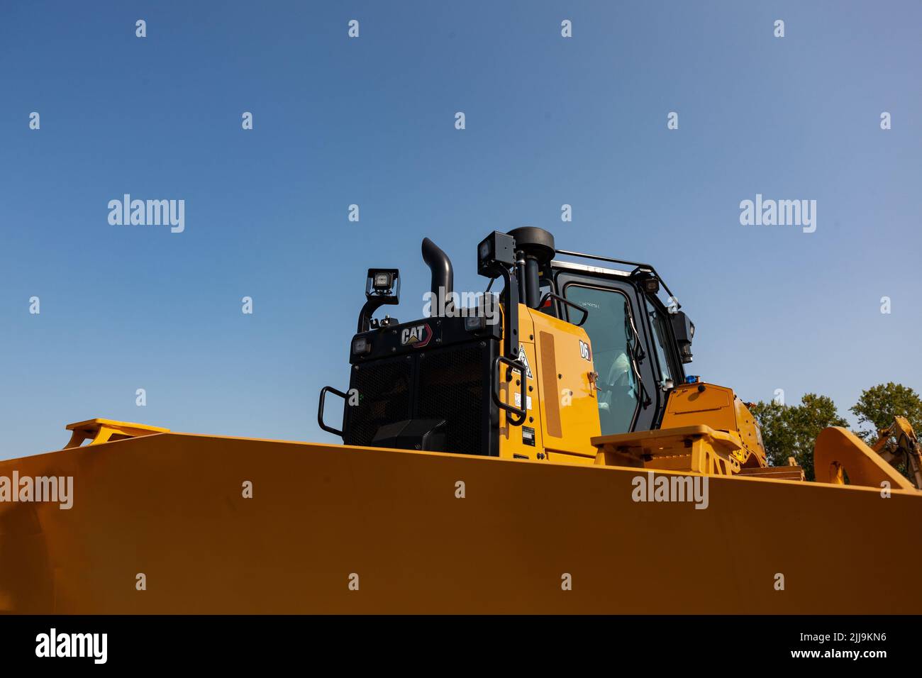 A top side of a blade of a bulldozer Stock Photo - Alamy