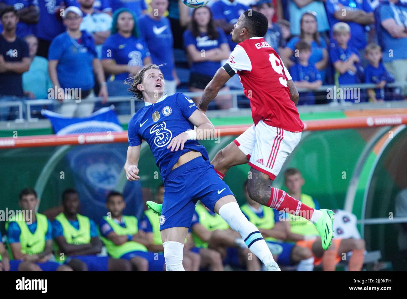 Orlando, Florida, USA, July 23, 2022, Arsenal FC player Gabriel Jesus ...