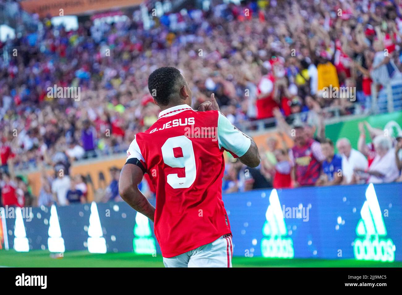 Orlando, Florida, USA, July 23, 2022, Arsenal FC player Gabriel Jesus ...
