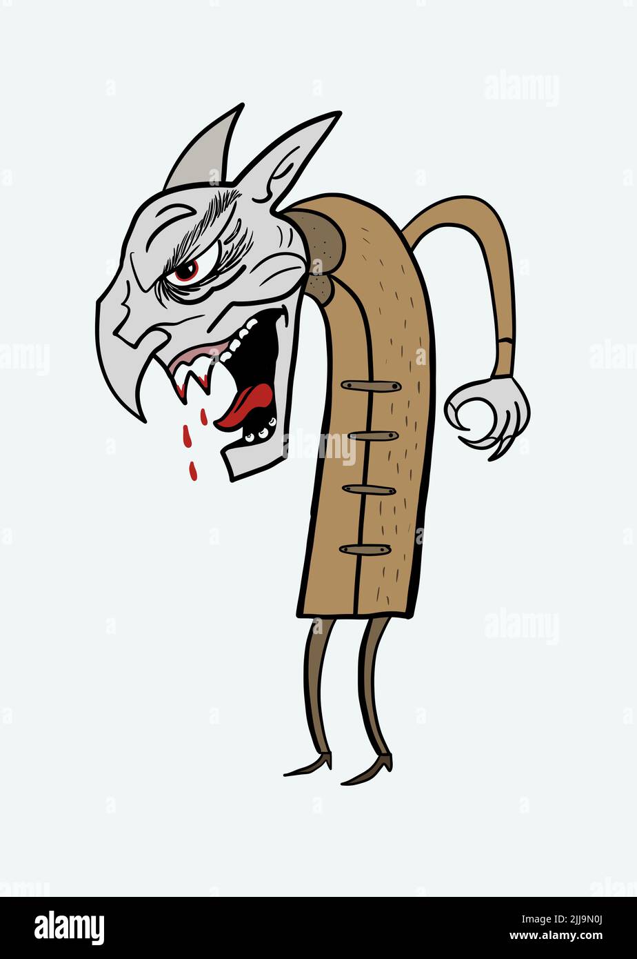 vampire monster illustration Stock Photo - Alamy