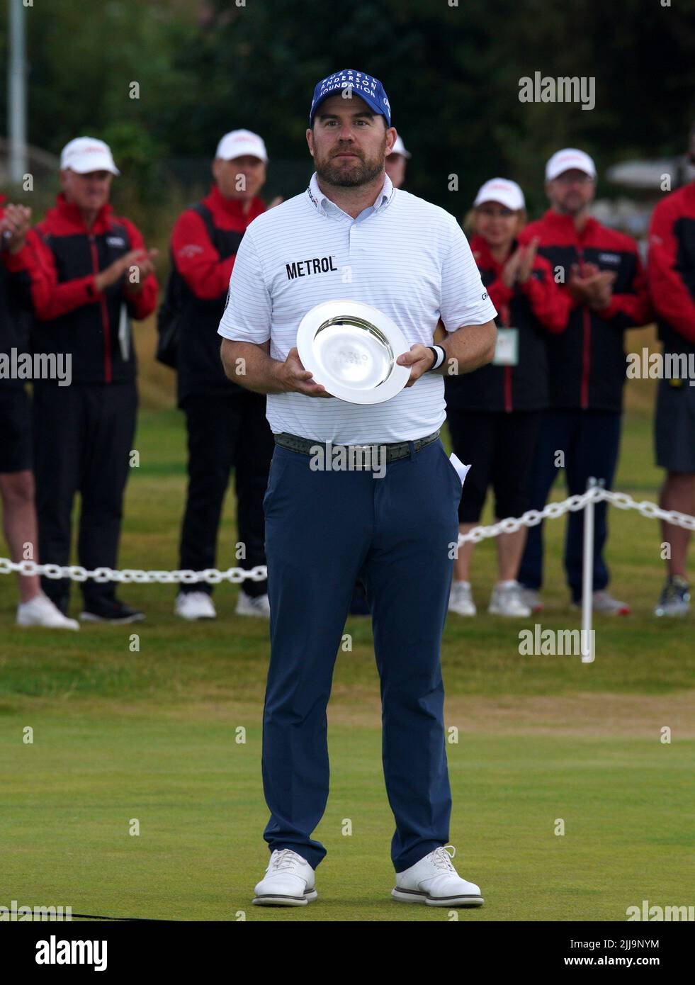 Richie Ramsay with the trophy after winning the Cazoo Open at the ...