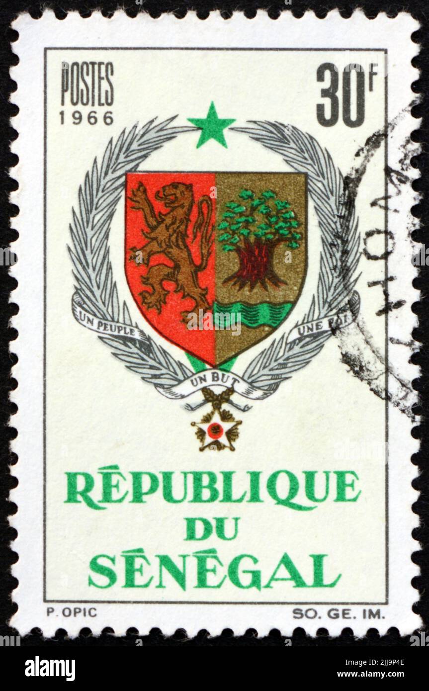 Senegal postage stamp hi-res stock photography and images - Alamy