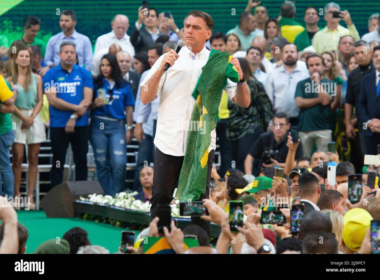Rio De Janeiro, Brazil. 24th July, 2022. Brazilian President Jair ...