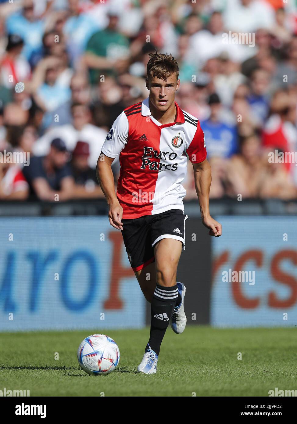 ROTTERDAM - Noah Naujoks of Feyenoord during the friendly match between ...