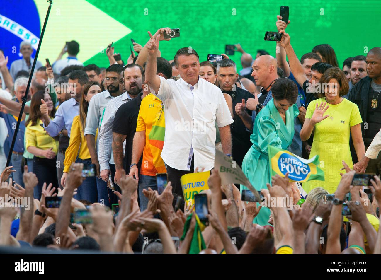 Rio De Janeiro, Brazil. 24th July, 2022. Brazilian President Jair ...