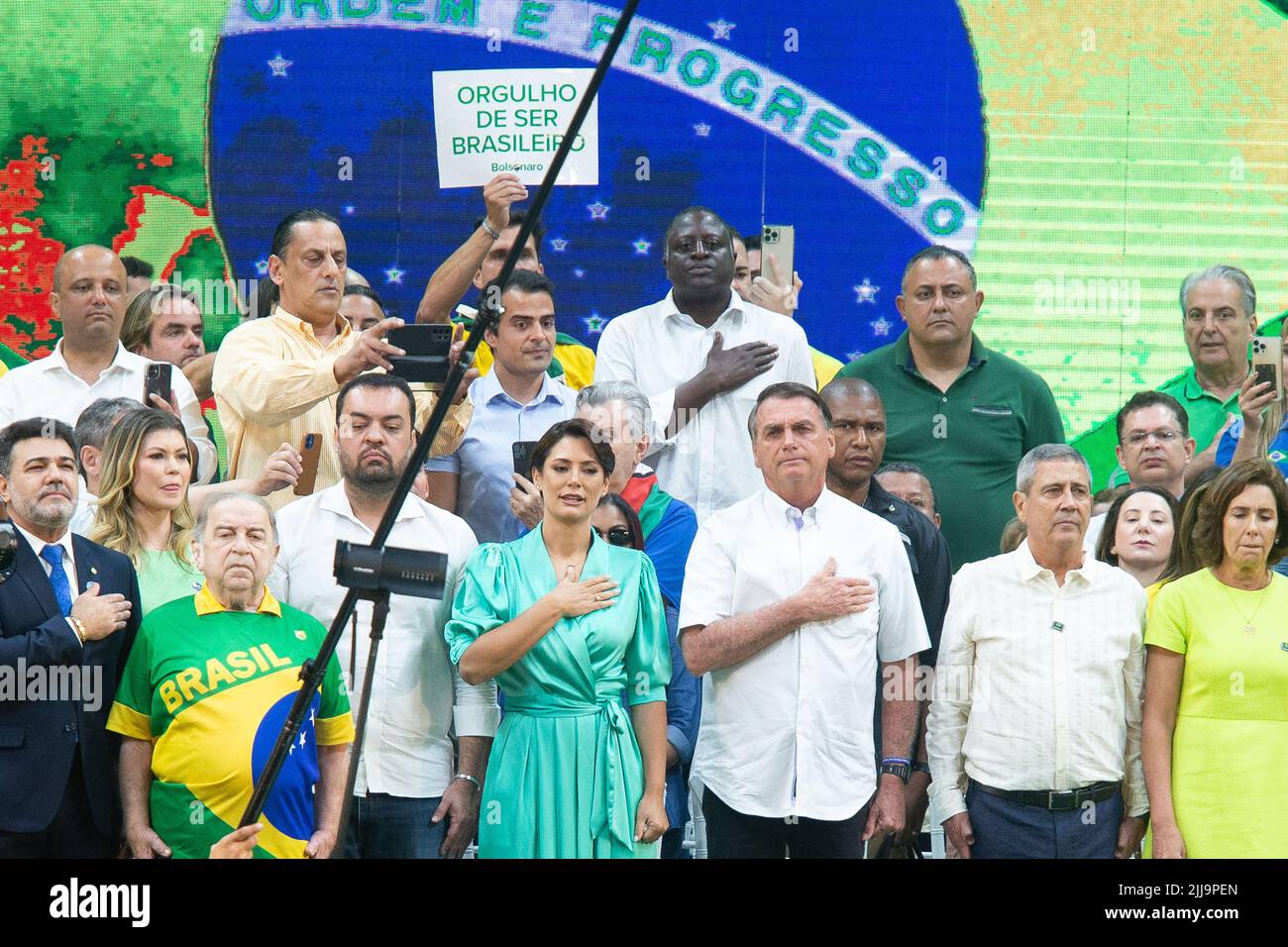 Rio De Janeiro, Brazil. 24th July, 2022. Brazilian President Jair ...