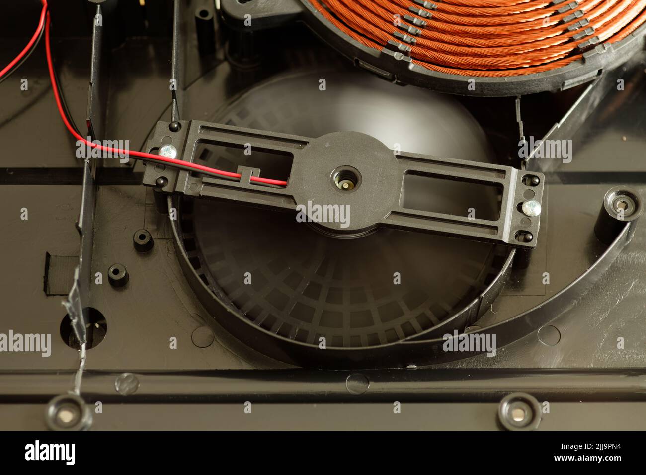 Rotating induction cooker fan, cooling the electronic and heating ...