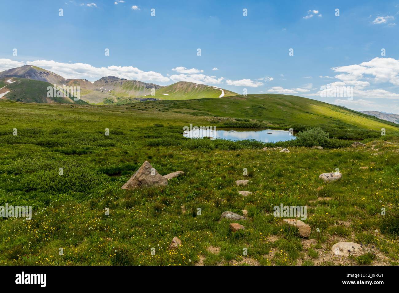 Independence pass near Denver in Rocky Mountains, Colorado Stock Photo ...