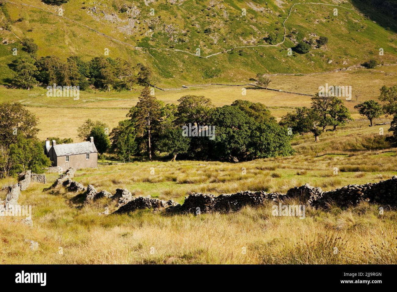 The farm at Swindale Head in the English Lake District, Cumbria, UK ...