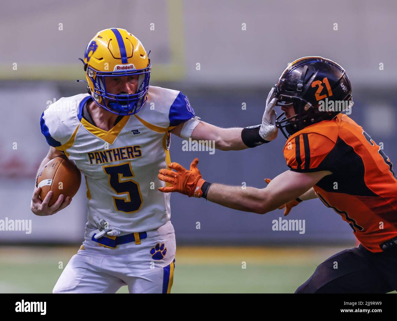 Football action with Carey vs Kendrick High School in Moscow, Idaho ...