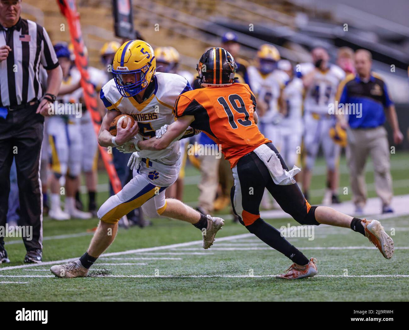 Football action with Carey vs Kendrick High School in Moscow, Idaho ...