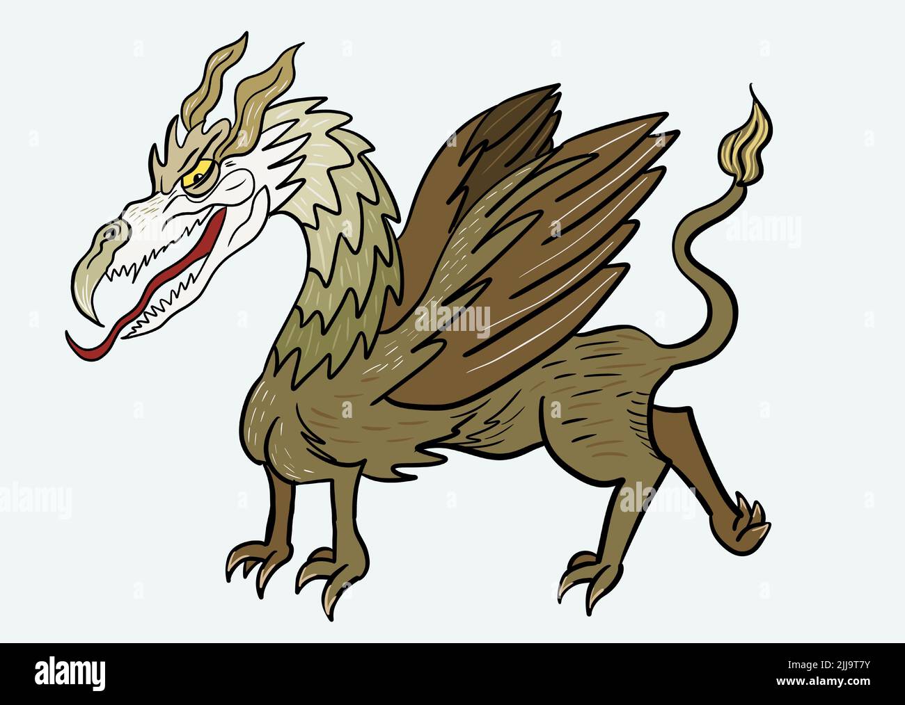 Heraldry gryphon griffin hi-res stock photography and images - Alamy