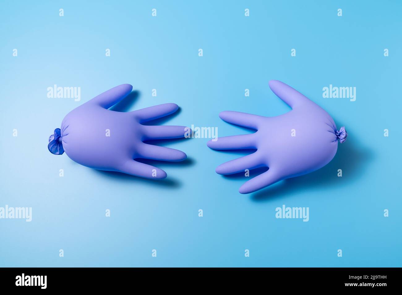 Concept of protective gloves which inflated with air Stock Photo - Alamy