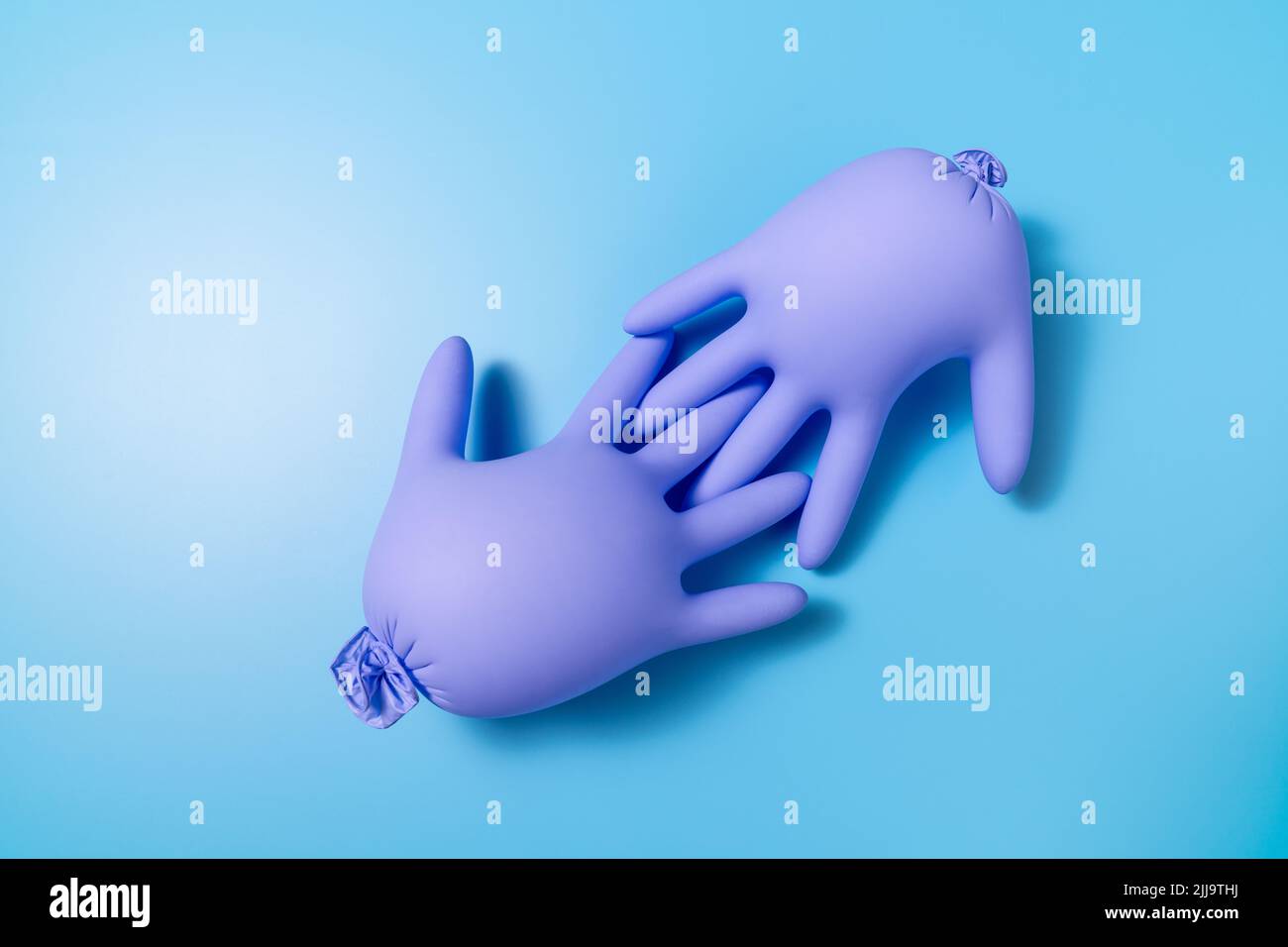 Concept of protective gloves which inflated with air Stock Photo - Alamy