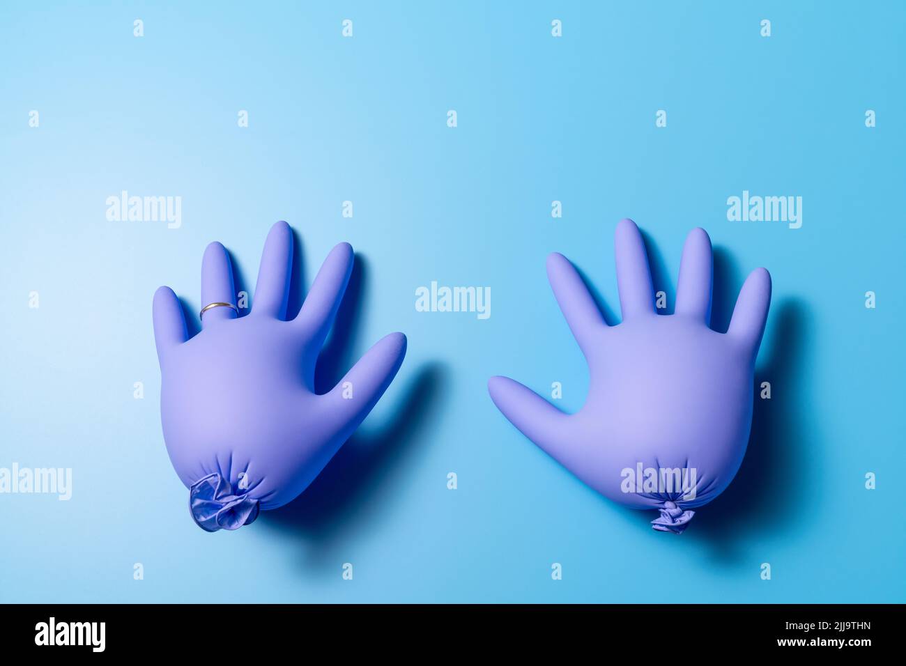 Concept of protective gloves which inflated with air Stock Photo - Alamy